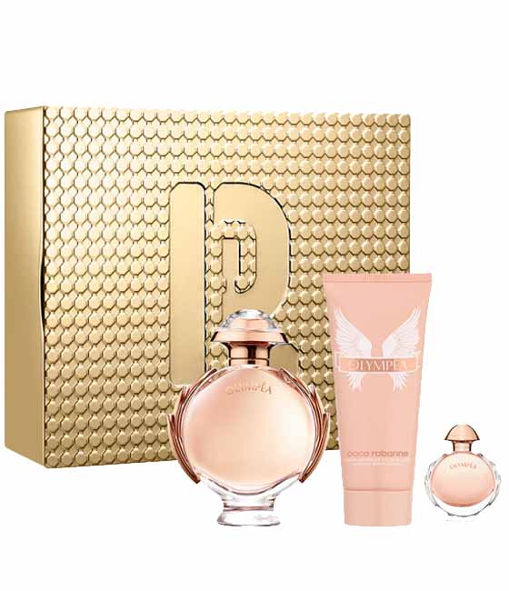 PACO RABANNE OLYMPEA ESTUCHE MUJER 80ML+MINI+CREMA – Perfumeria Dreams